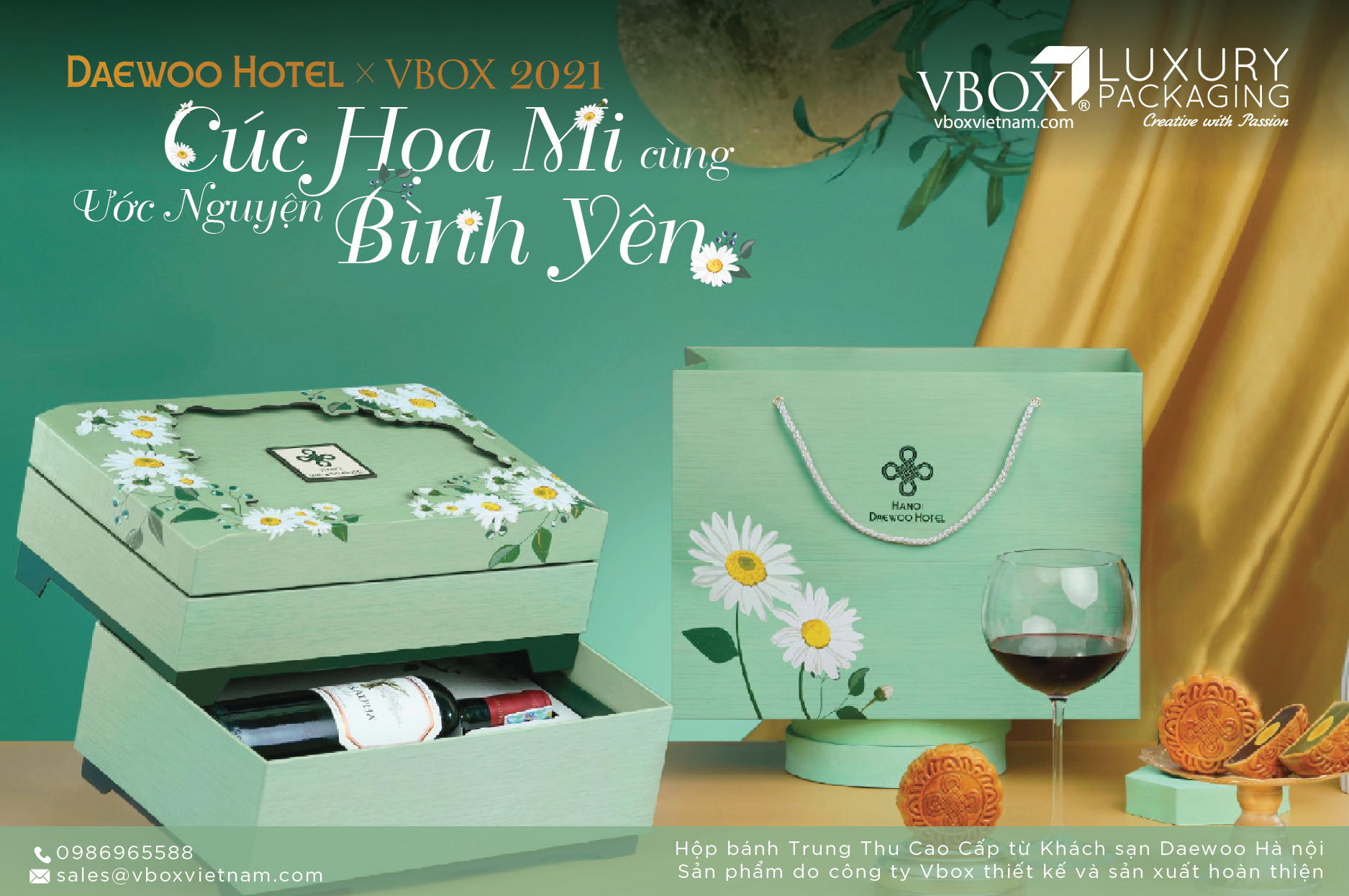DAEWOO MOONCAKE BOX 2021 | CÚC HỌA MI CÙNG ƯỚC NGUYỆN BÌNH YÊN